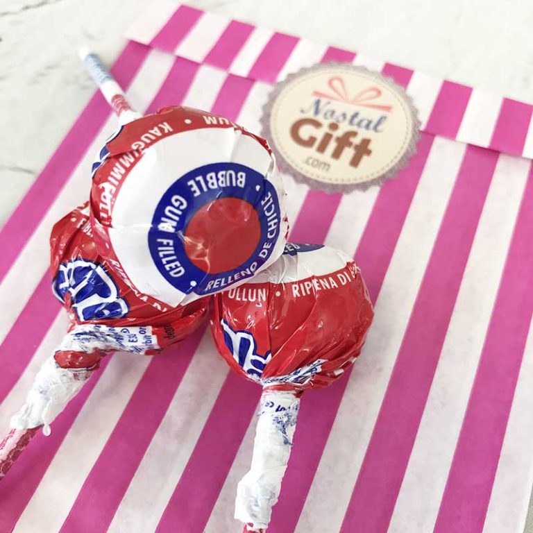 Kojak - Sucette bubble gum - goût cerise x3