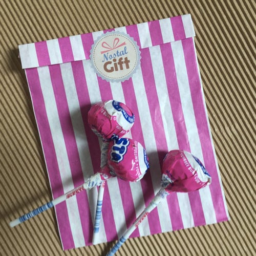 Kojak - Sucette avec chewing-gum - goût fraise x3