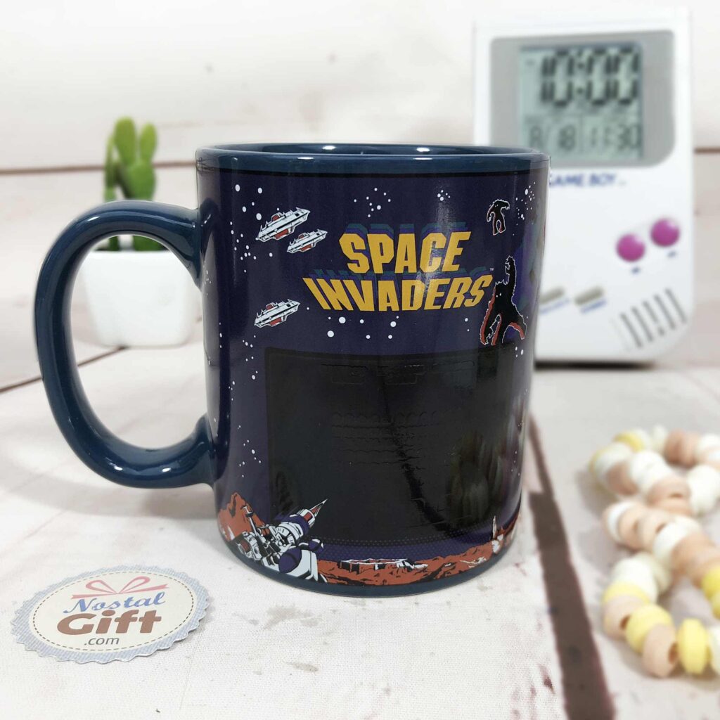 Mug Space Invaders thermoréactif