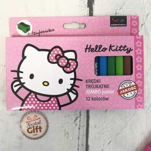Hello Kitty - 12 Crayons de couleurs avec taille crayon