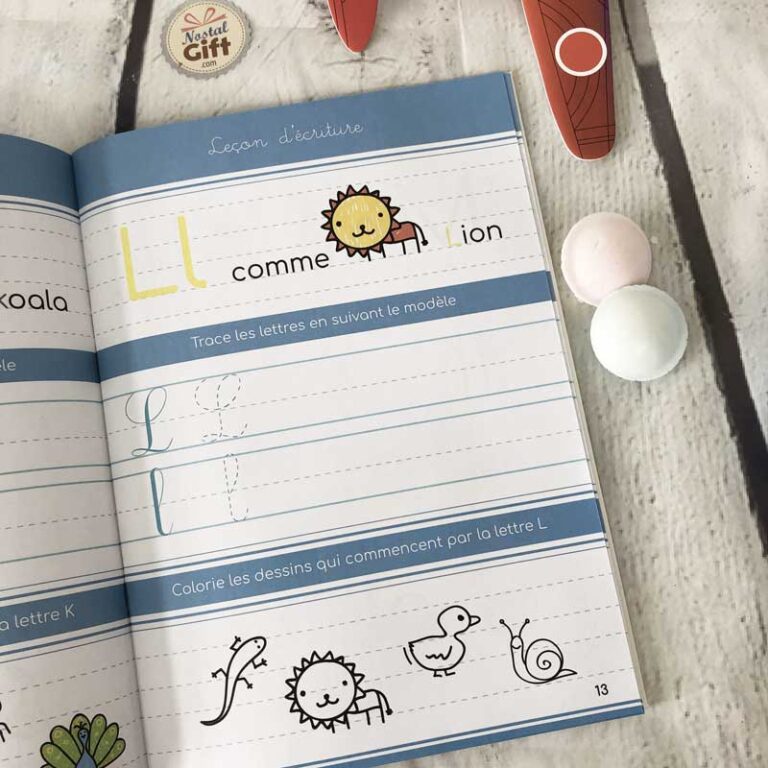 Mon cahier d'écriture "J'apprends l'alphabet" (et ses 36 cartes)