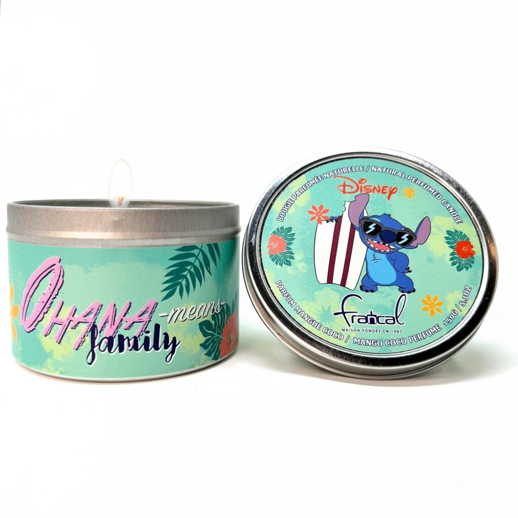 Disney - Bougie Stitch en métal parfumée - Cadeau Stitch - Parfum de ...