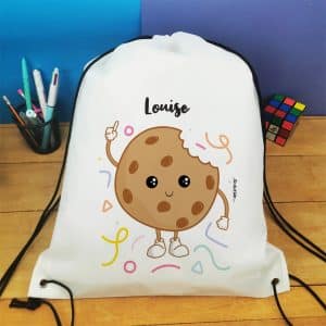 Sac à dos sport personnalisé : gym, piscine... - Cookie - cadeau fille ...