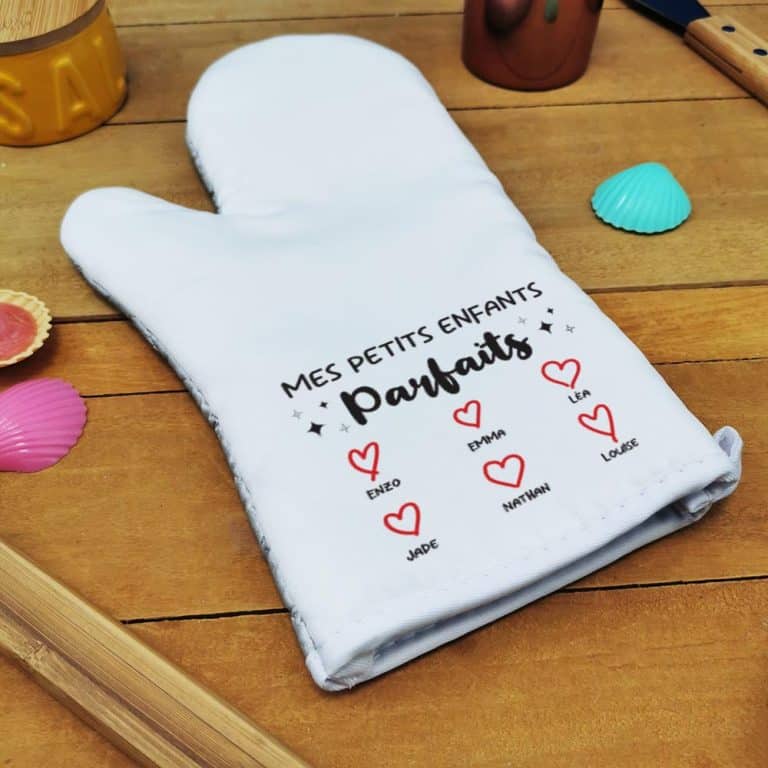 Manique droite cuisine "Mes petits enfants parfaits"cadeau : mamie ...