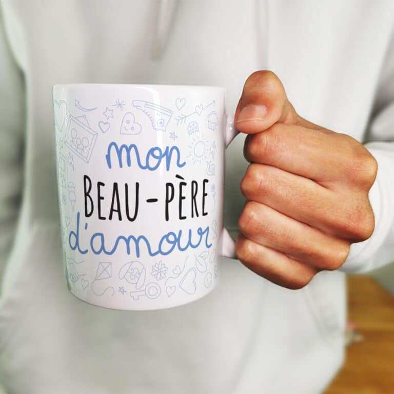 Mug "Mon beau-père d'amour" - Cadeau beau père