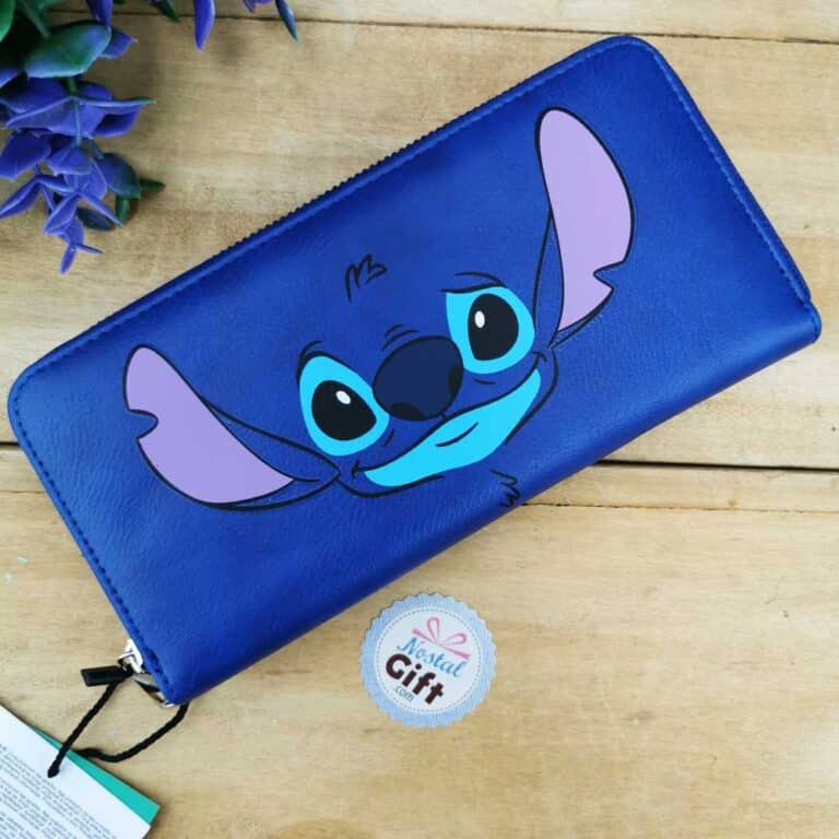 Portefeuille Stitch - bleu avec range carte et pochette zippée - Disney ...