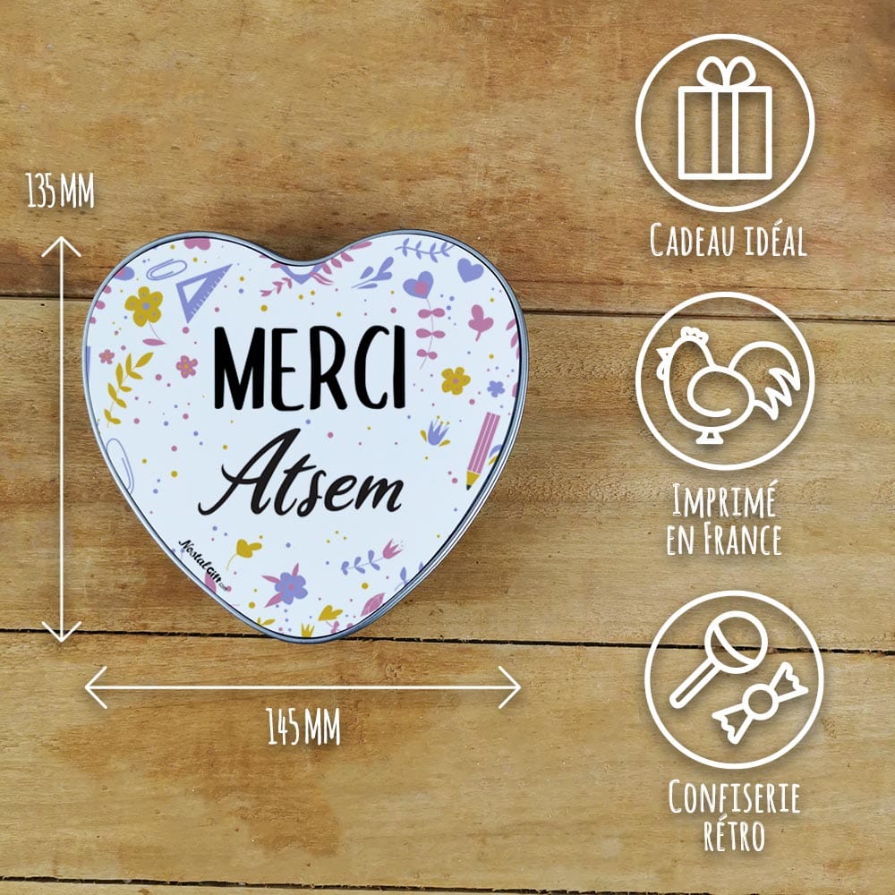 Coffret Bonbon "Merci Atsem"- Cadeau personnalisé